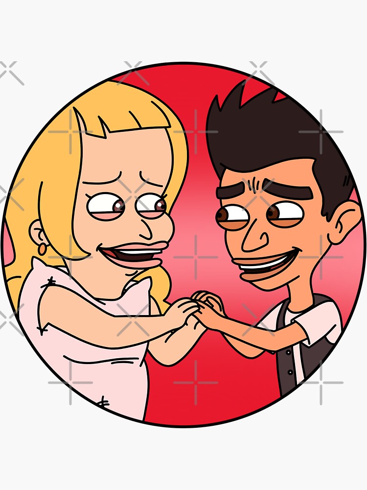 "LOLA SKUMPY & JAY BILZERIAN - big mouth" Sticker for Sale by ...