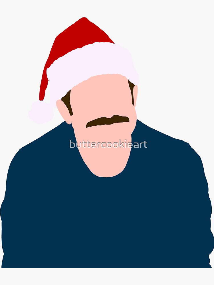 "santa ted" Sticker for Sale by buttercookieart | Redbubble