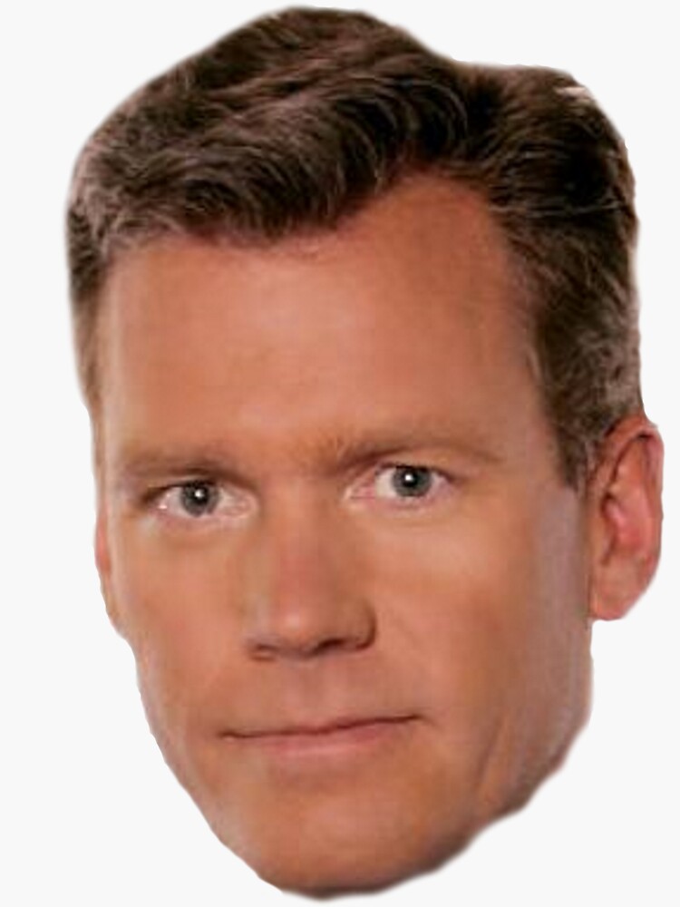"Chris Hansen" Sticker by ScringyBungus | Redbubble