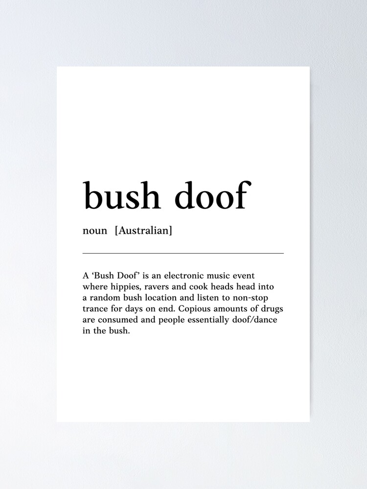 "bush doof | Trance party | Funny Australian slang, phrase and humor ...