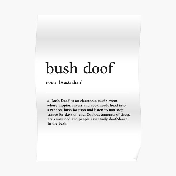 "bush doof | Trance party | Funny Australian slang, phrase and humor ...