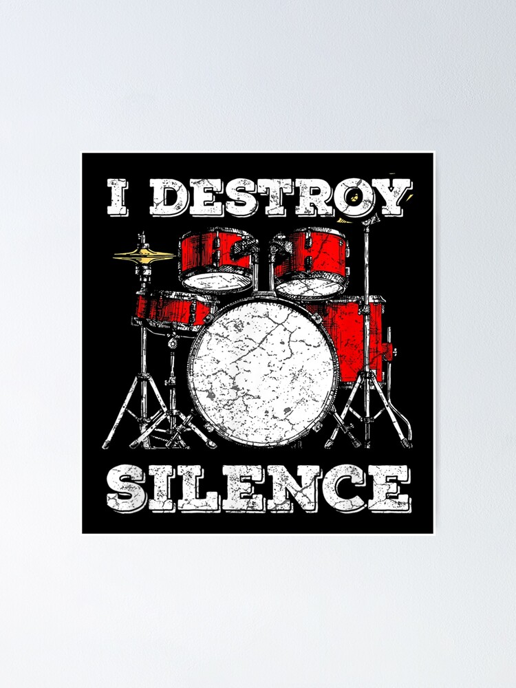 "Cool Drummer Saying For A Percussionist And Drummer" Poster for Sale ...