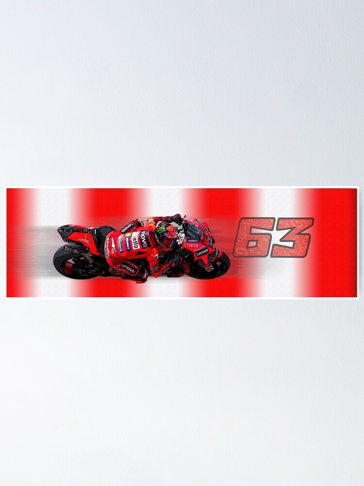 "Pecco Bagnaia - In Motion " Poster for Sale by ngadaleta57 | Redbubble