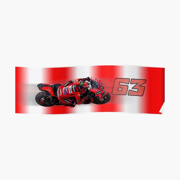 "Pecco Bagnaia - In Motion " Poster for Sale by ngadaleta57 | Redbubble