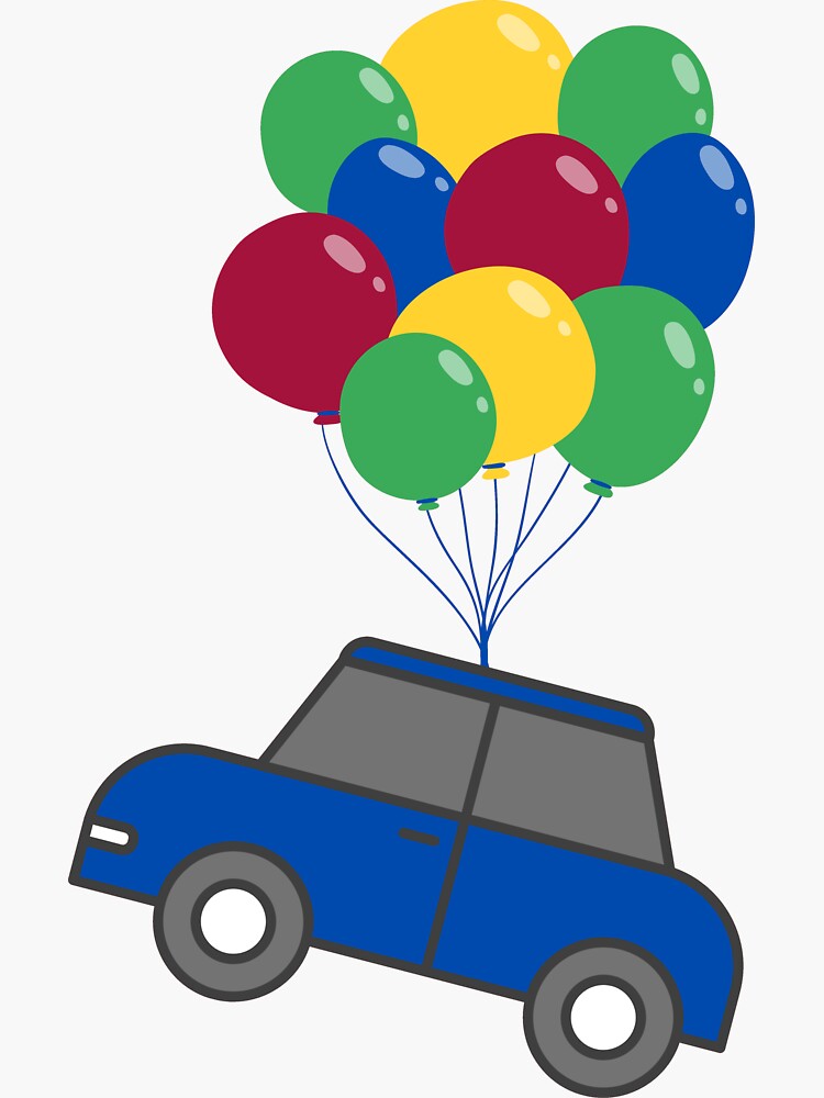 "Flying Car " Sticker by MoaaStore | Redbubble