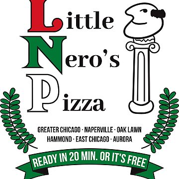 "Little Nero's Pizza" Sticker for Sale by TeeArcade84 | Redbubble