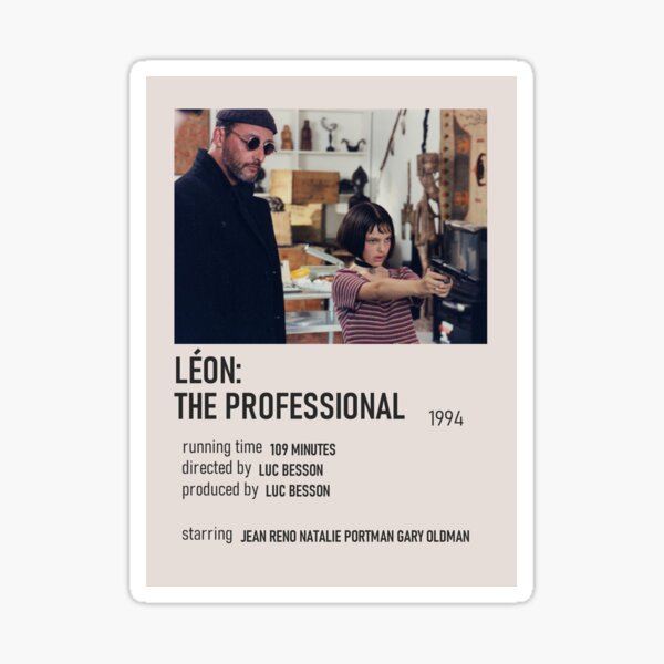 "Leon: The Professional Alternative Poster" Sticker for Sale by ...