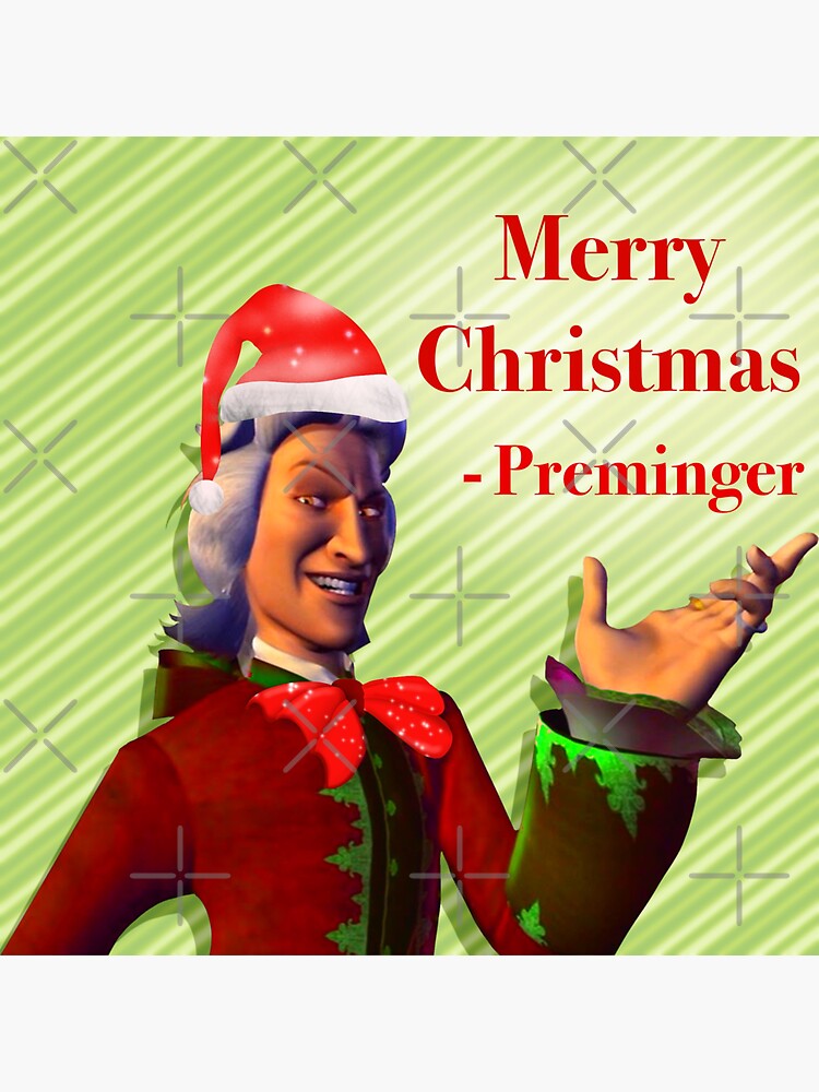 "Merry Christmas, From Preminger" Sticker for Sale by SereneSketches ...