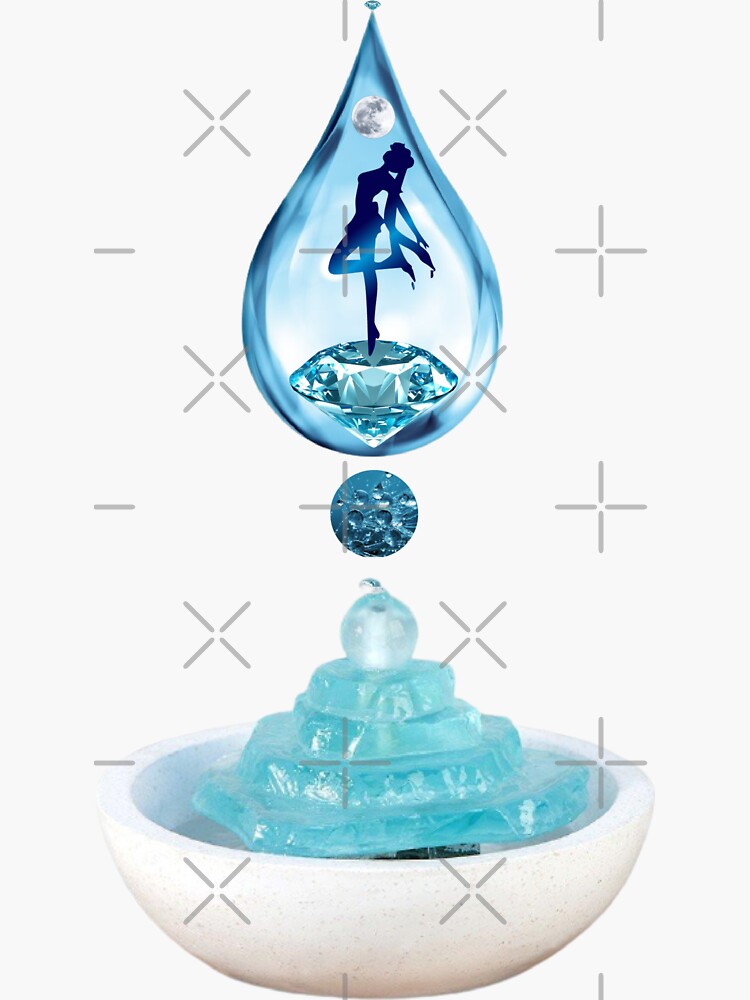 "Water fountain" Sticker for Sale by IllustrateJAK | Redbubble