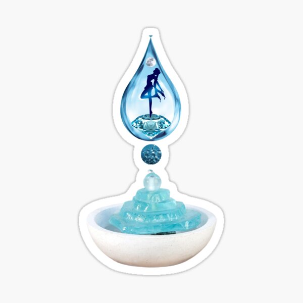 "Water fountain" Sticker for Sale by IllustrateJAK | Redbubble