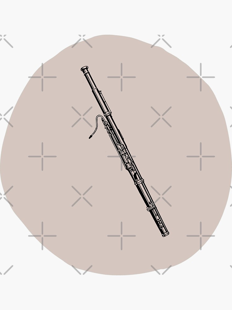 "Bassoon" Sticker for Sale by MarleenMichels | Redbubble