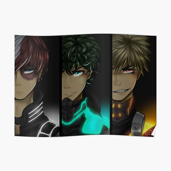 "MHA Three Musketeers " Poster for Sale by Xiketico | Redbubble