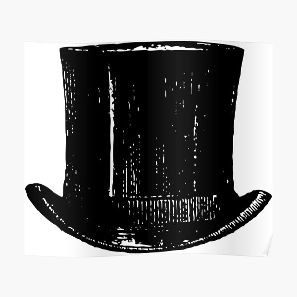 "Vintage Top hat" Poster for Sale by KZartworks | Redbubble
