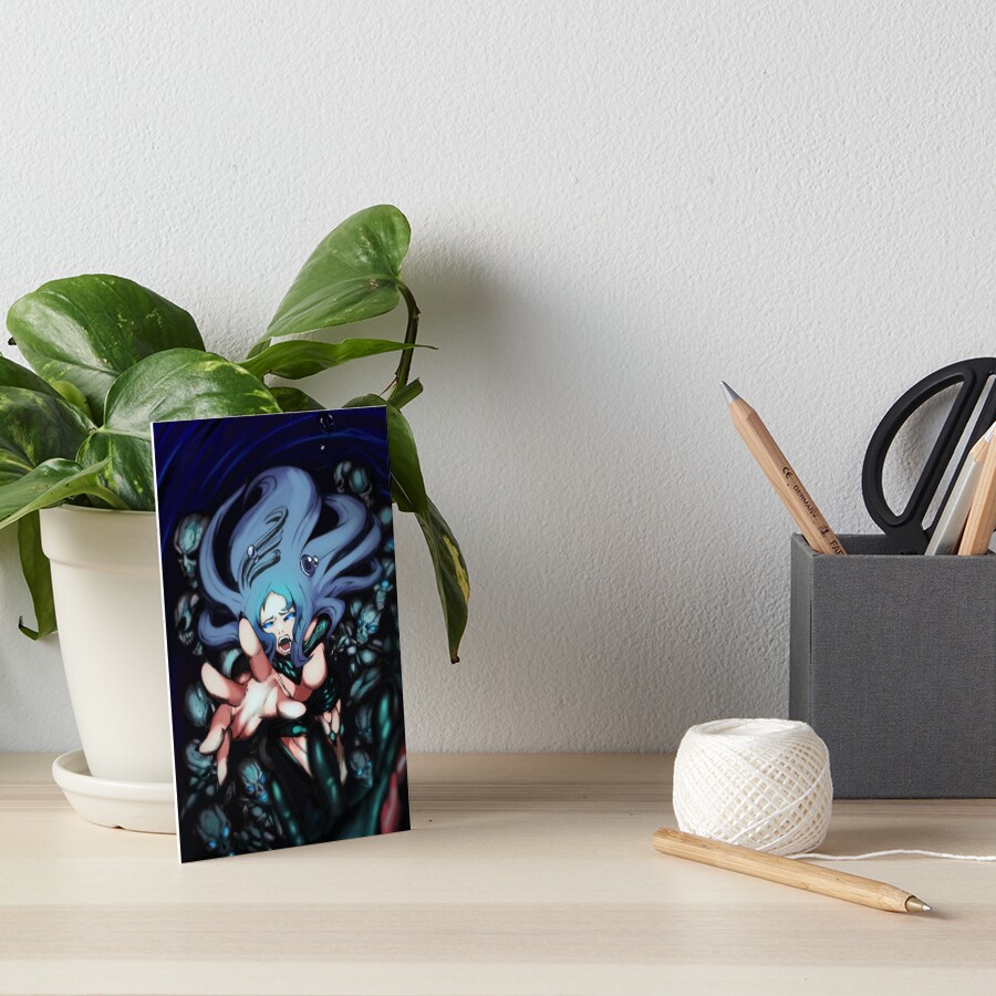 "Indigo - Help from the Abyss | Anime Girl" Art Board Print by ...