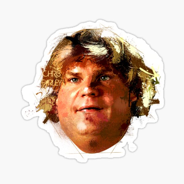 "CHRIS FARLEY" Sticker for Sale by MARSarte | Redbubble