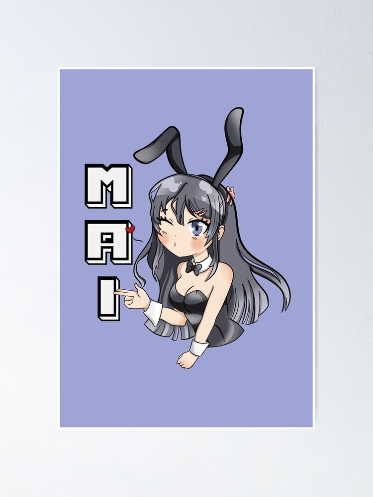 "Chibi Mai Sakurajima" Poster by momotan | Redbubble