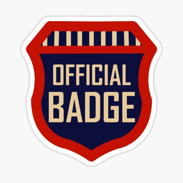 "Official Badge " Sticker for Sale by mrtraz | Redbubble