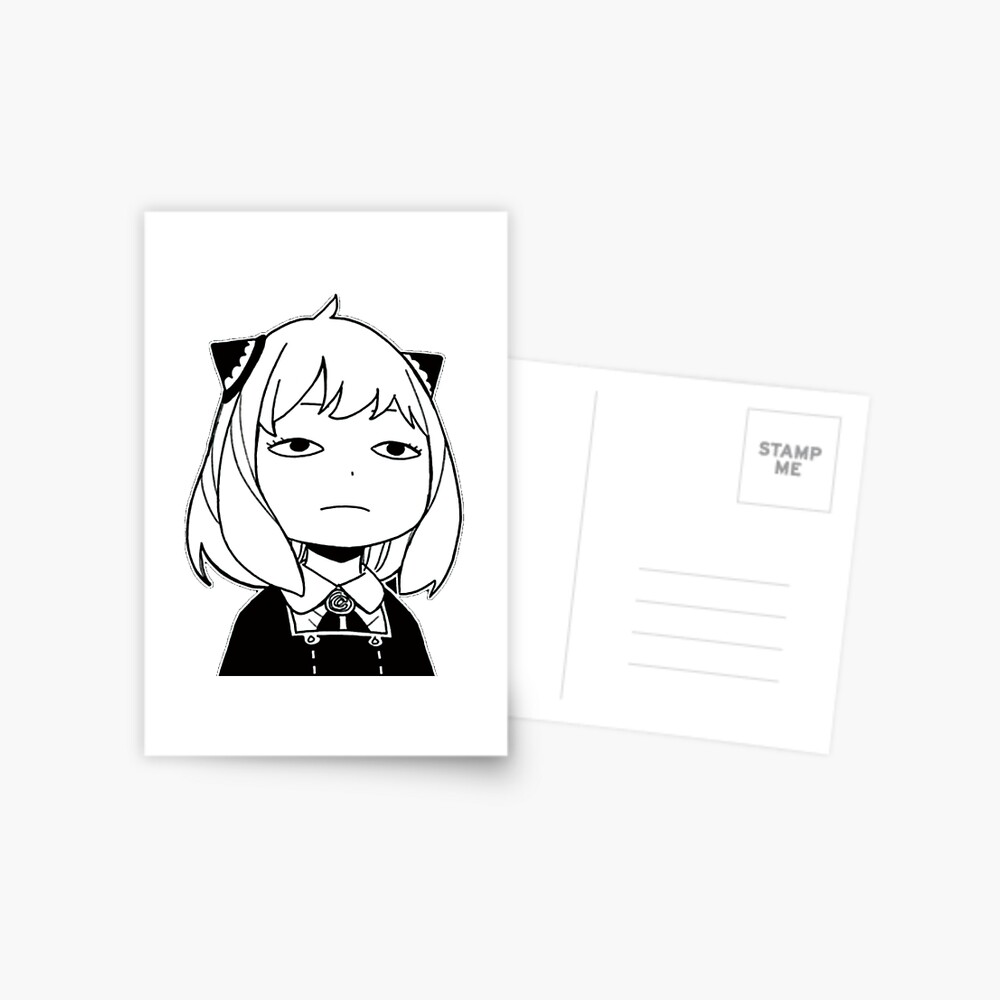 "spy x family anime ANYA" Postcard by dezain1 | Redbubble