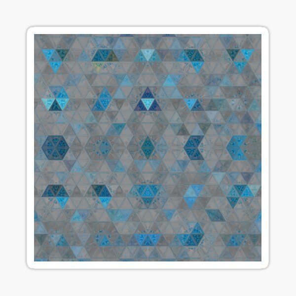 "Water Droplet Splash Triangle Pattern " Sticker by cswdesign | Redbubble