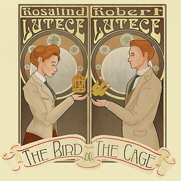 "Lutece Twins Nouveau" Sticker for Sale by Shelby Wolf | Redbubble