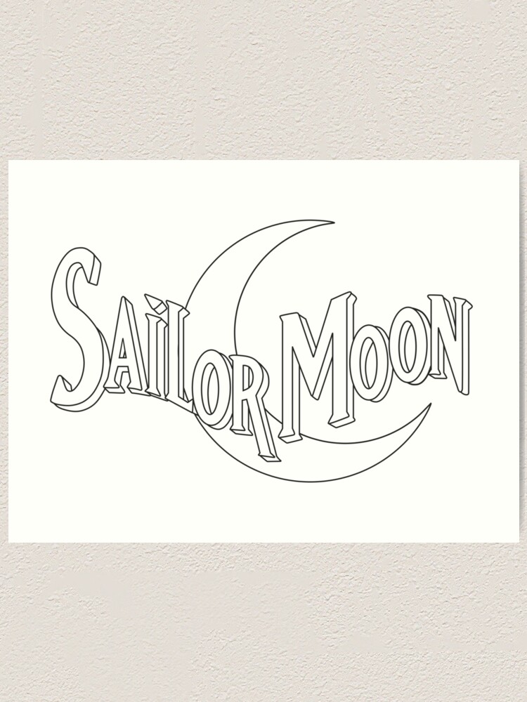 "Sailor Moon classic English logo (outline)" Art Print for Sale by ...