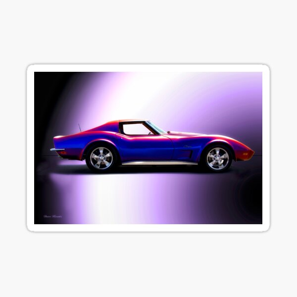 "C3 Corvette Stingray 'Studio Profile'" Sticker for Sale by DaveKoontz ...