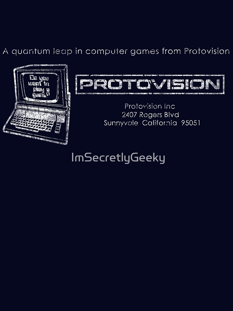 "Protovision Computer Games (WarGames)" Essential T-Shirt for Sale by ...