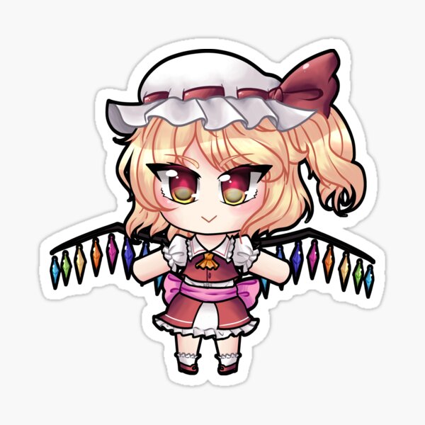 "Chibi of the Day- Flandre Scarlet" Sticker by Li-Spade | Redbubble