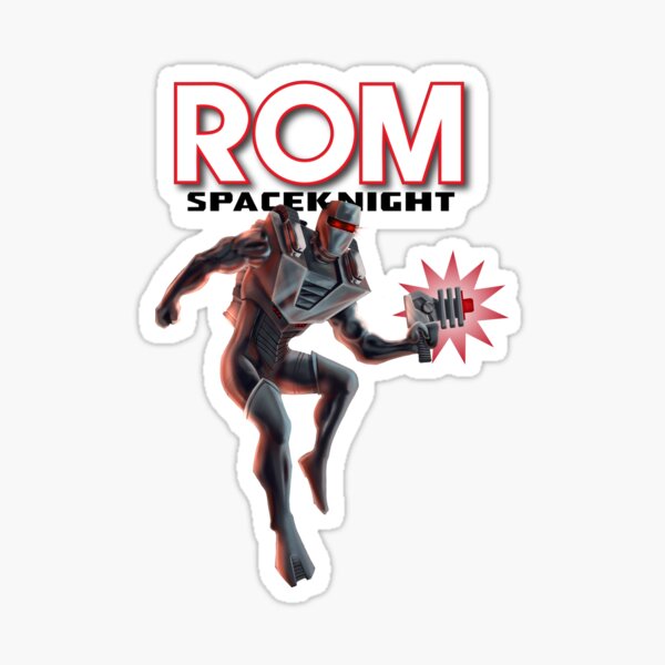 "Rom Spaceknight" Sticker for Sale by Iszyiszard | Redbubble