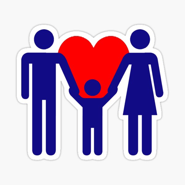 "Family love" Sticker for Sale by Guidophilus | Redbubble