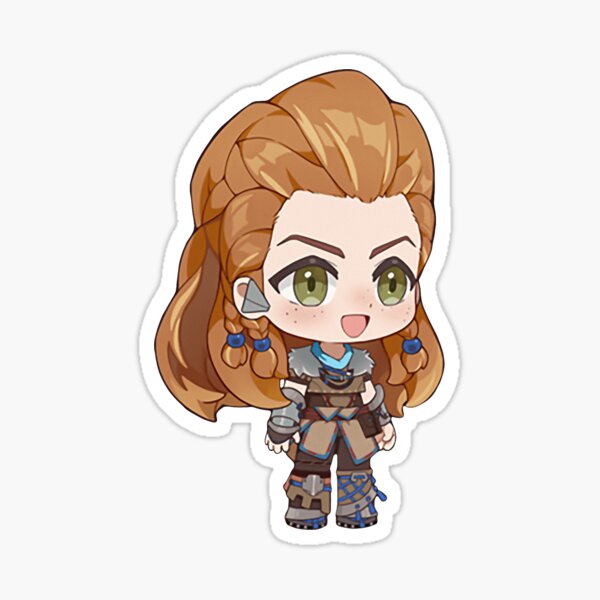 "Aloy | Horizon Zero Dawn Stickers "Genshin Impact Crossover"" Sticker ...