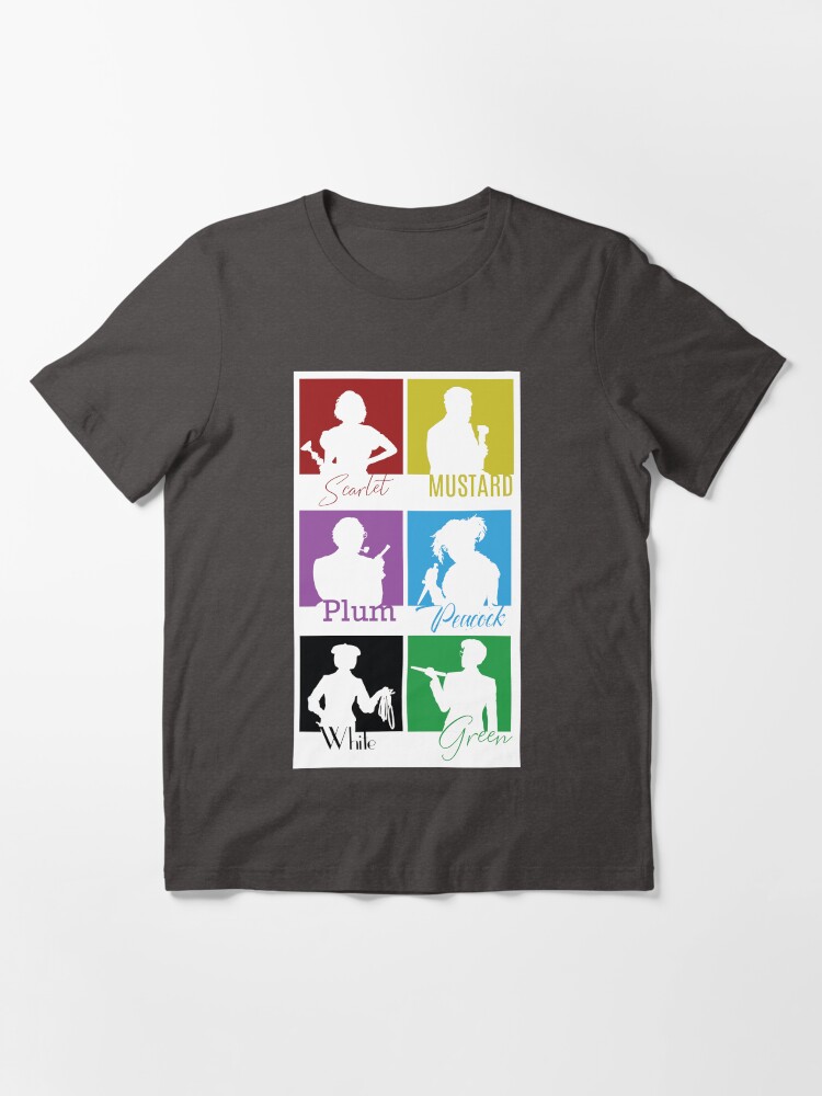 "Clue (1987) Character Lineup v2" T-shirt for Sale by Rewind-Art ...