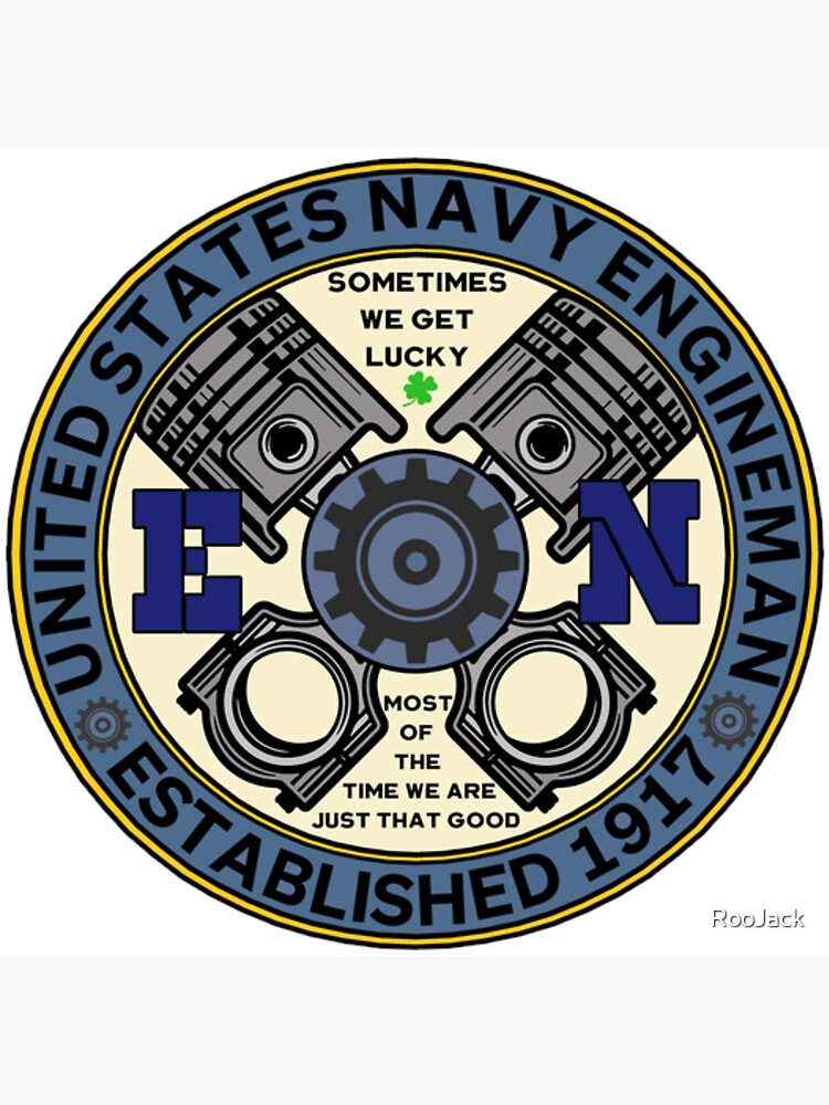 "OSB™ - USN Engineman Rate Crest" Poster for Sale by RooJack | Redbubble
