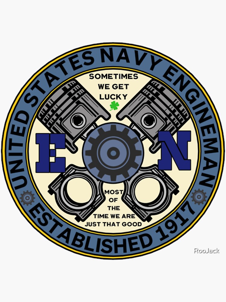 "OSB™ - USN Engineman Rate Crest" Sticker for Sale by RooJack | Redbubble