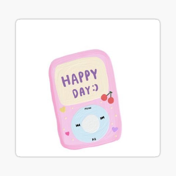 " cute ipod" Sticker by kanimefoodie | Redbubble