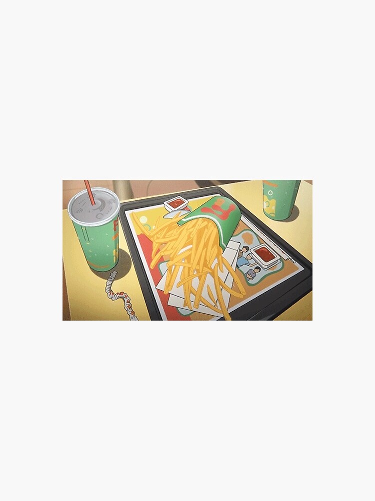 "Fast food- anime, fries, potato fries, fast food" Sticker for Sale by ...