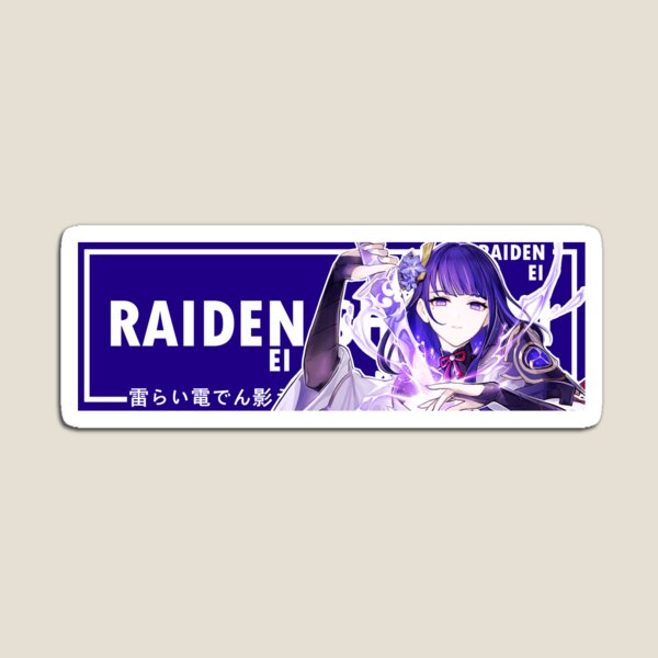 "Raiden Shogun Genshin Impact Raiden Ei Bumper Stickers Gesnhin Fan ...