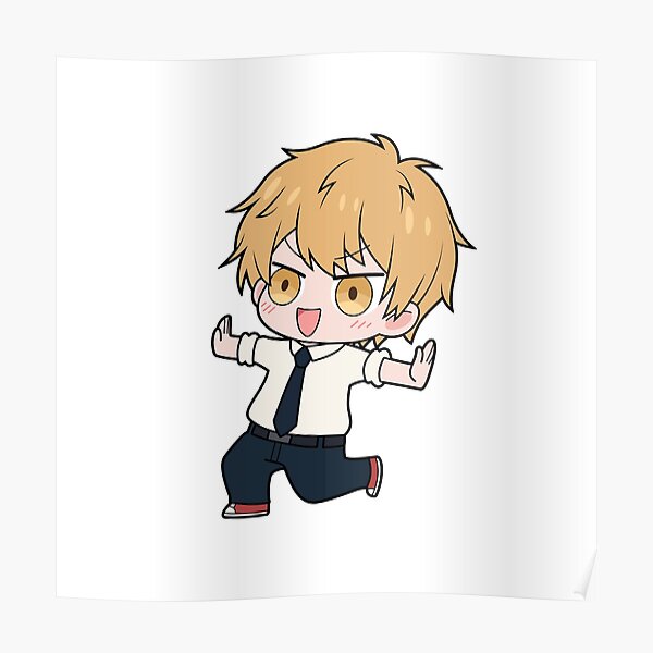 "Chainsawman Denji Chibi" Poster by ChibiCheems | Redbubble