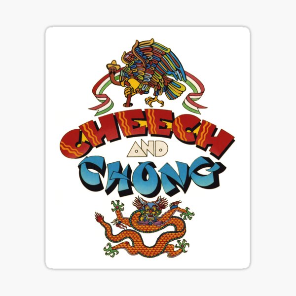 "Good Cheech Shirt and Head Cup Chong Logo" Sticker by mincerose ...