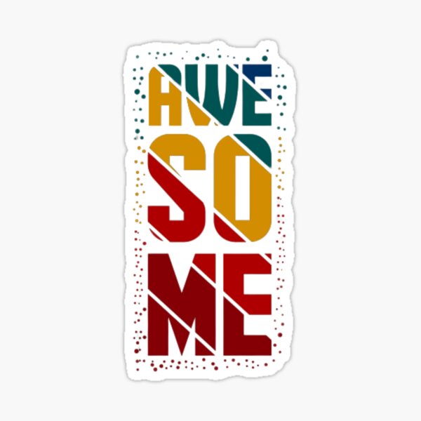 "Awesome " Sticker by Rejcharms | Redbubble
