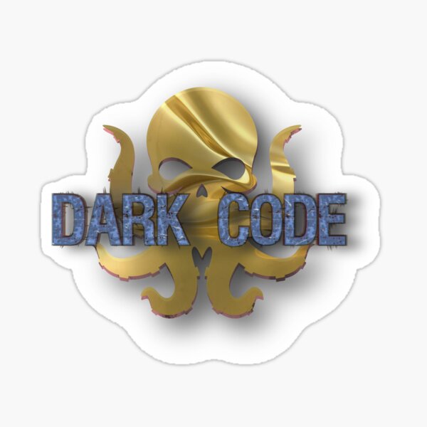 "DARK CODE brand logo" Sticker by RobPal | Redbubble