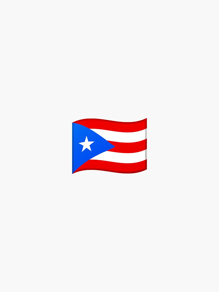 " Emoji Flag Puerto Rico" Sticker by Stickypegatinas | Redbubble