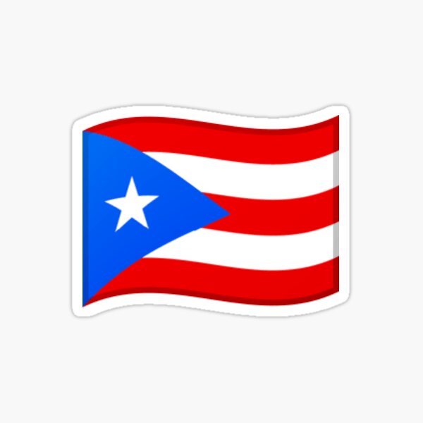 " Emoji Flag Puerto Rico" Sticker by Stickypegatinas | Redbubble