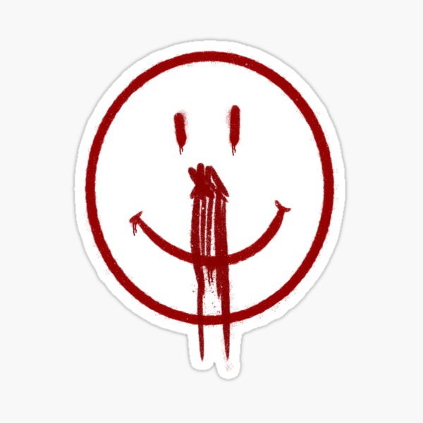 "Ahs Cult Smiley Face" Sticker by erinsdrawings | Redbubble