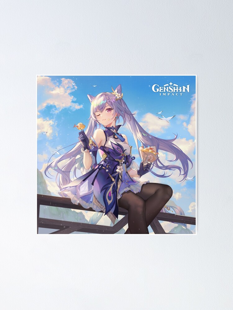 "Keqing - Genshin Impact" Poster for Sale by Aka-Hanako | Redbubble