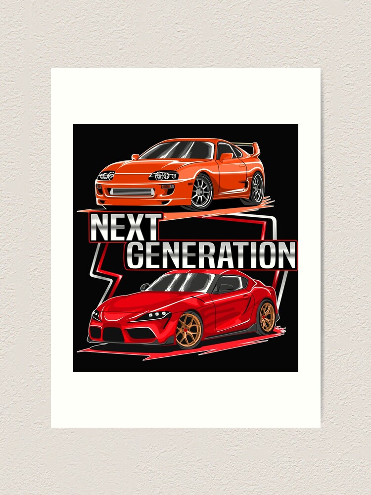 "Supra Next Generation MK4 & MK5" Art Print for Sale by Ryzdesain ...
