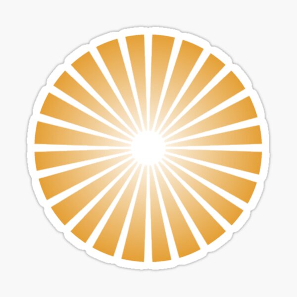 "Geometric sun line art sun rays " Sticker for Sale by UilliaminaArt ...