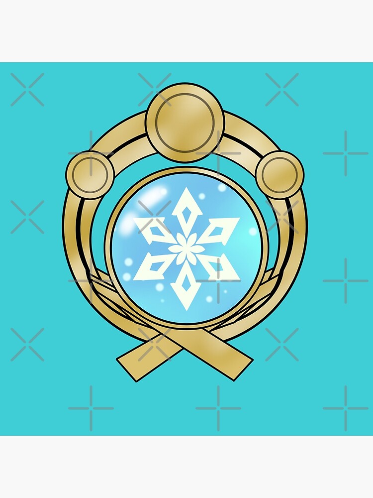 "Inazuma Cryo Vision" Poster for Sale by maplefoot | Redbubble