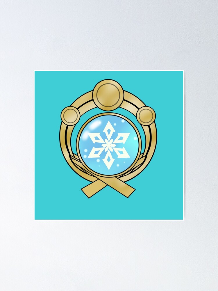 "Inazuma Cryo Vision" Poster for Sale by maplefoot | Redbubble