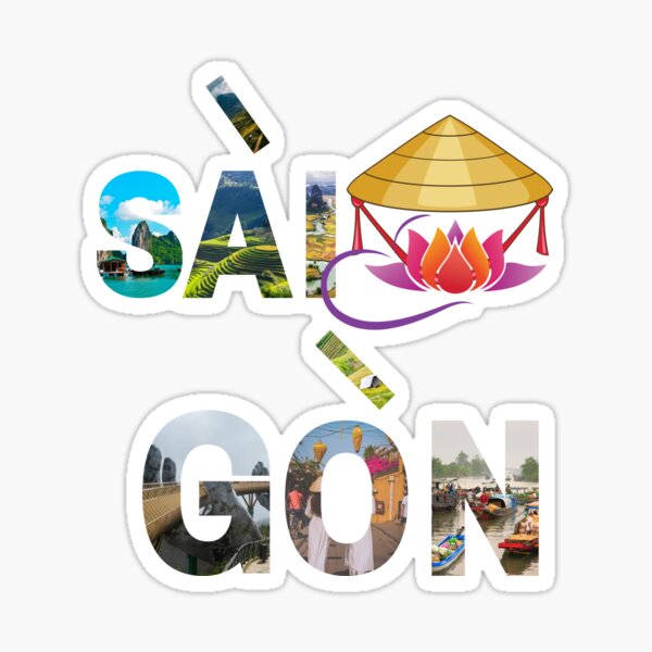 "Saigon Vietnam" Sticker by fanarttt | Redbubble